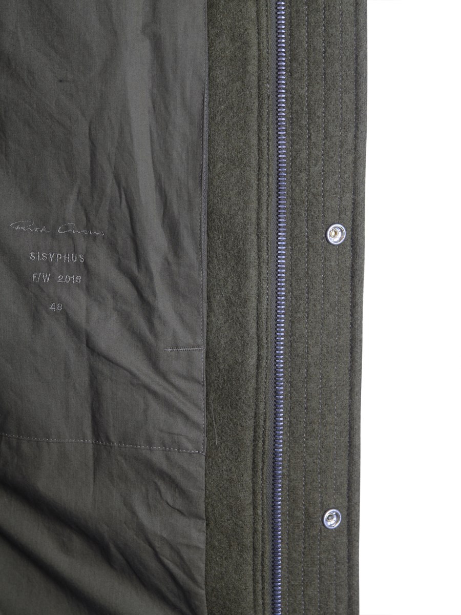RICK OWENS - MEGA HOOD VIRGIN WOOL PARKA - Eleonora Bonucci RICK OWENS - MEGA HOOD VIRGIN WOOL PARKA - Eleonora Bonucci