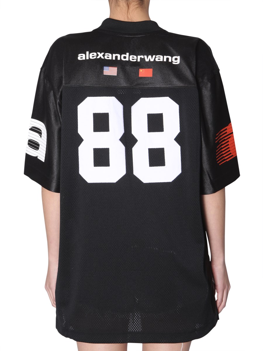 ALEXANDER WANG - OVERSIZE FIT ATHLETIC JERSEY T-SHIRT ALEXANDER WANG - OVERSIZE FIT ATHLETIC JERSEY T-SHIRT