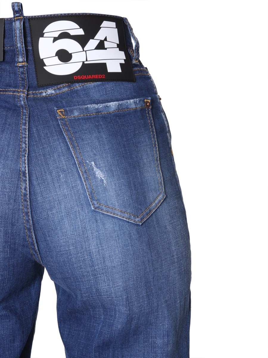 DSQUARED - SASSOON 80'S FIT JEANS IN DENIM STRETCH DSQUARED - SASSOON 80'S FIT JEANS IN DENIM STRETCH