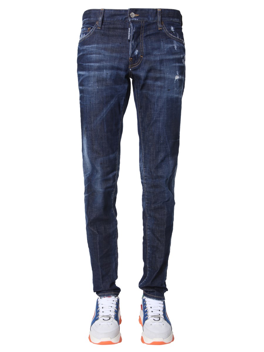 DSQUARED - JEANS SLIM FIT IN DENIM STRETCH - Eleonora Bonucci