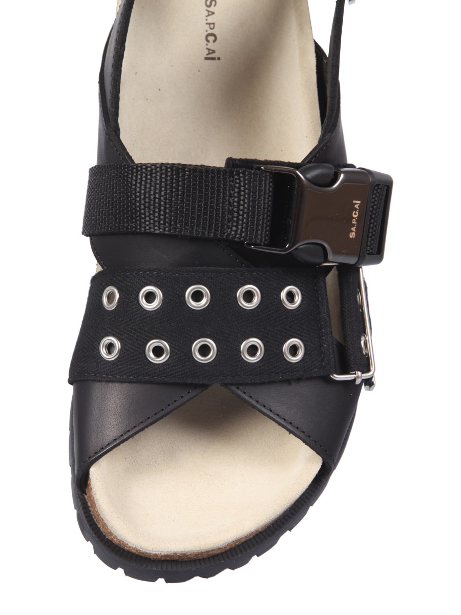 A.P.C. x SACAI - JULES LEATHER SANDALS - Eleonora Bonucci A.P.C. x SACAI - JULES LEATHER SANDALS - Eleonora Bonucci