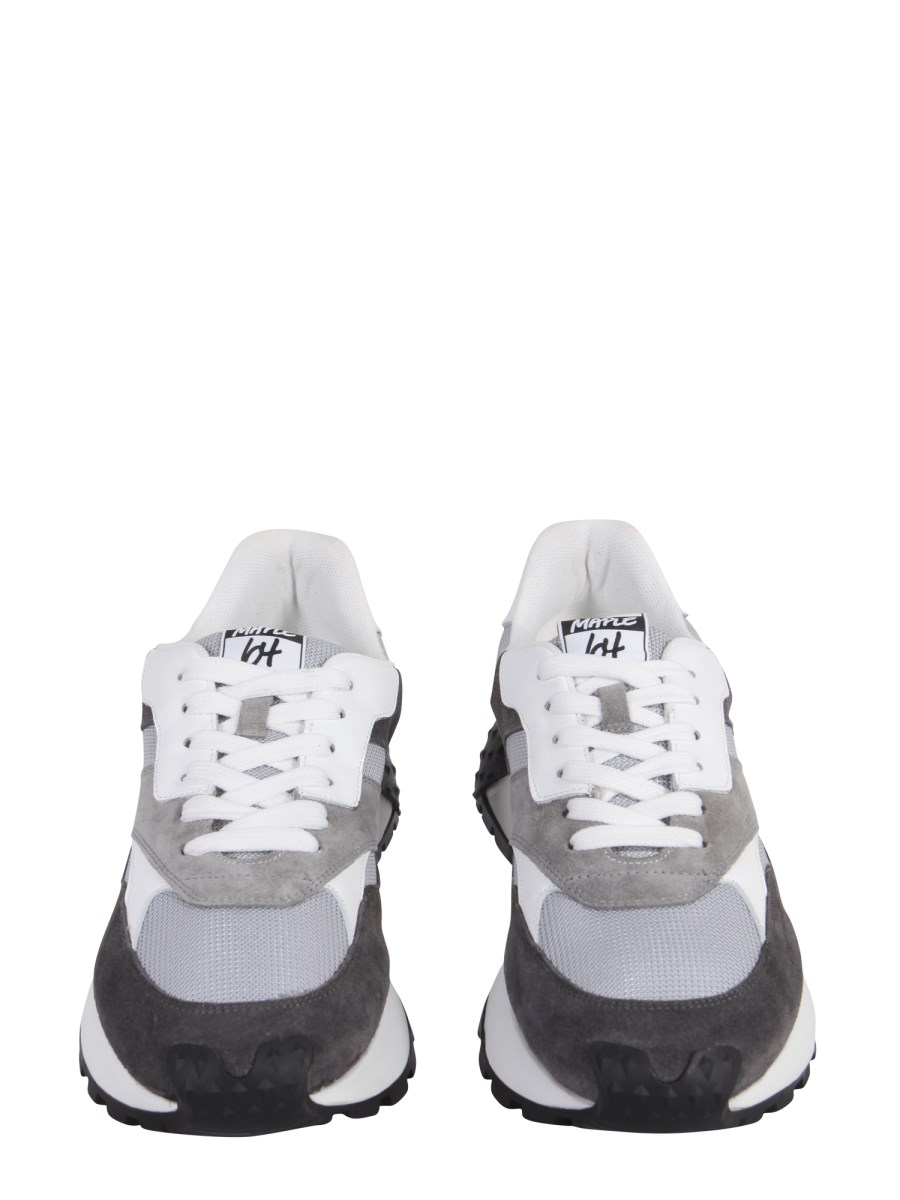 DSQUARED - MAPLE 64 LEATHER, MESH AND SUDE SNEAKERS - Eleonora Bonucci