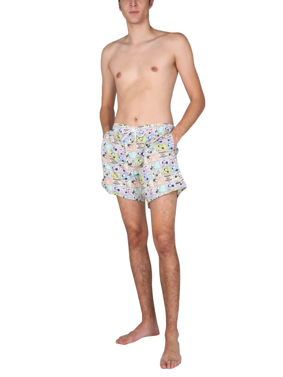 LACOSTE X PEANUTS - SWIMSUIT WITH "LINUS" PRINT - Eleonora Bonucci