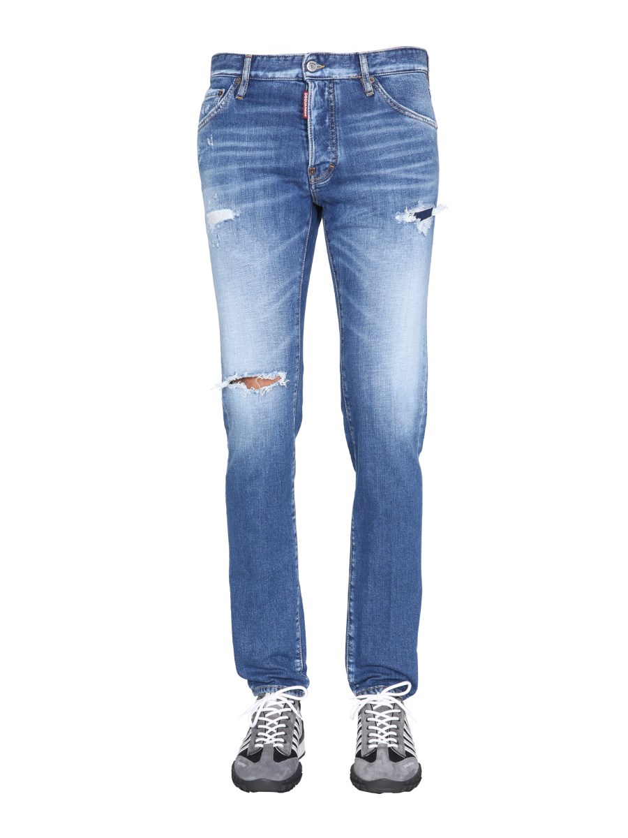 DSQUARED - "COOL GUY" COTTON DENIM JEANS - Eleonora Bonucci