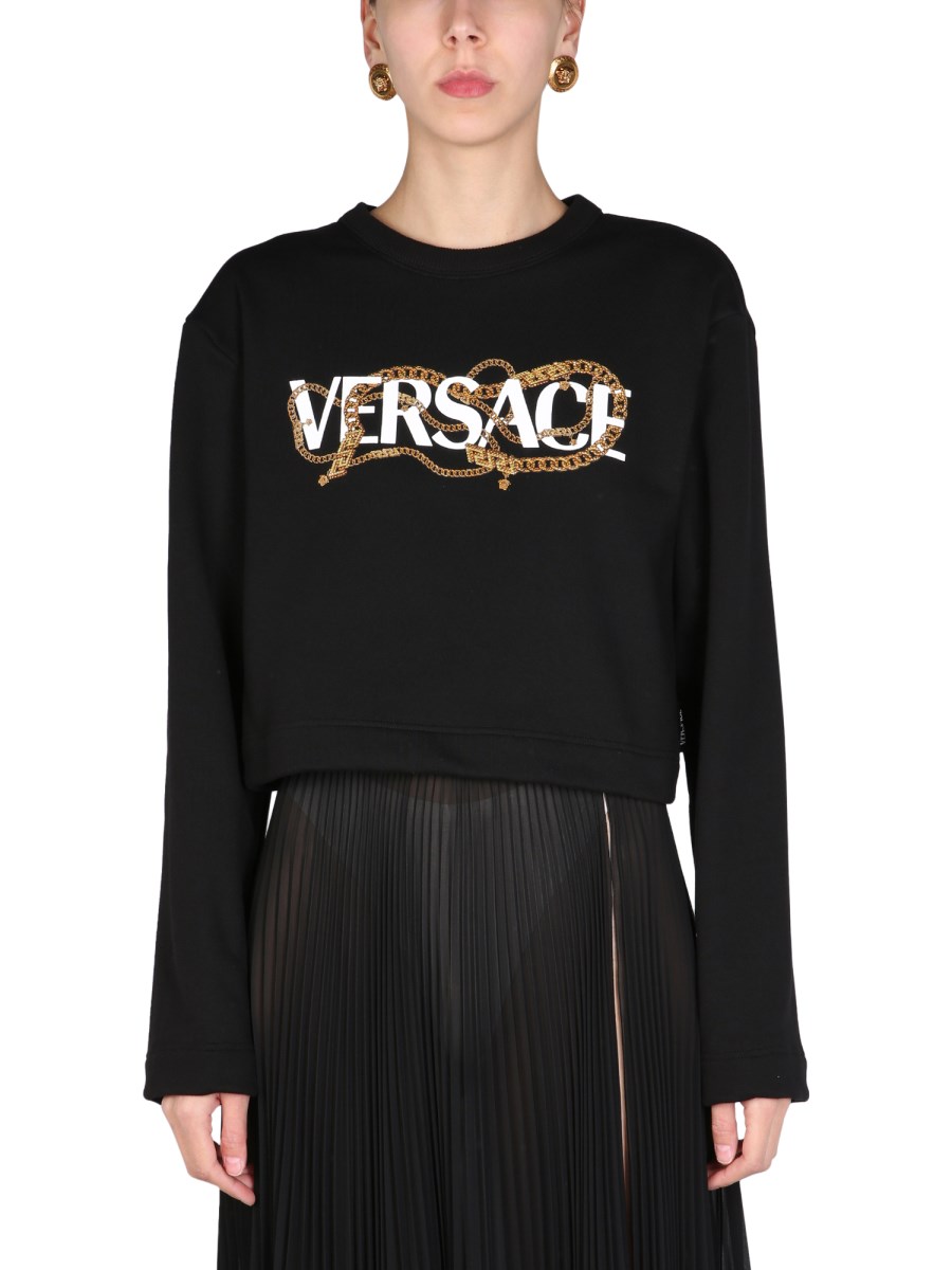 VERSACE - CHAIN PRINT SWEATSHIRT - Eleonora Bonucci