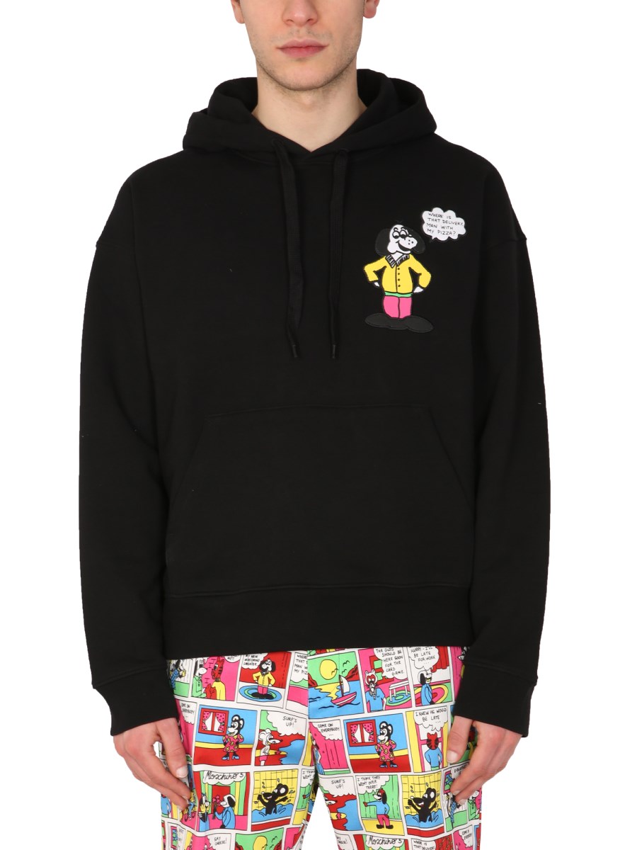 MOSCHINO - "COMICS CHARACTERS" COTTON SWEATSHIRT - Eleonora Bonucci