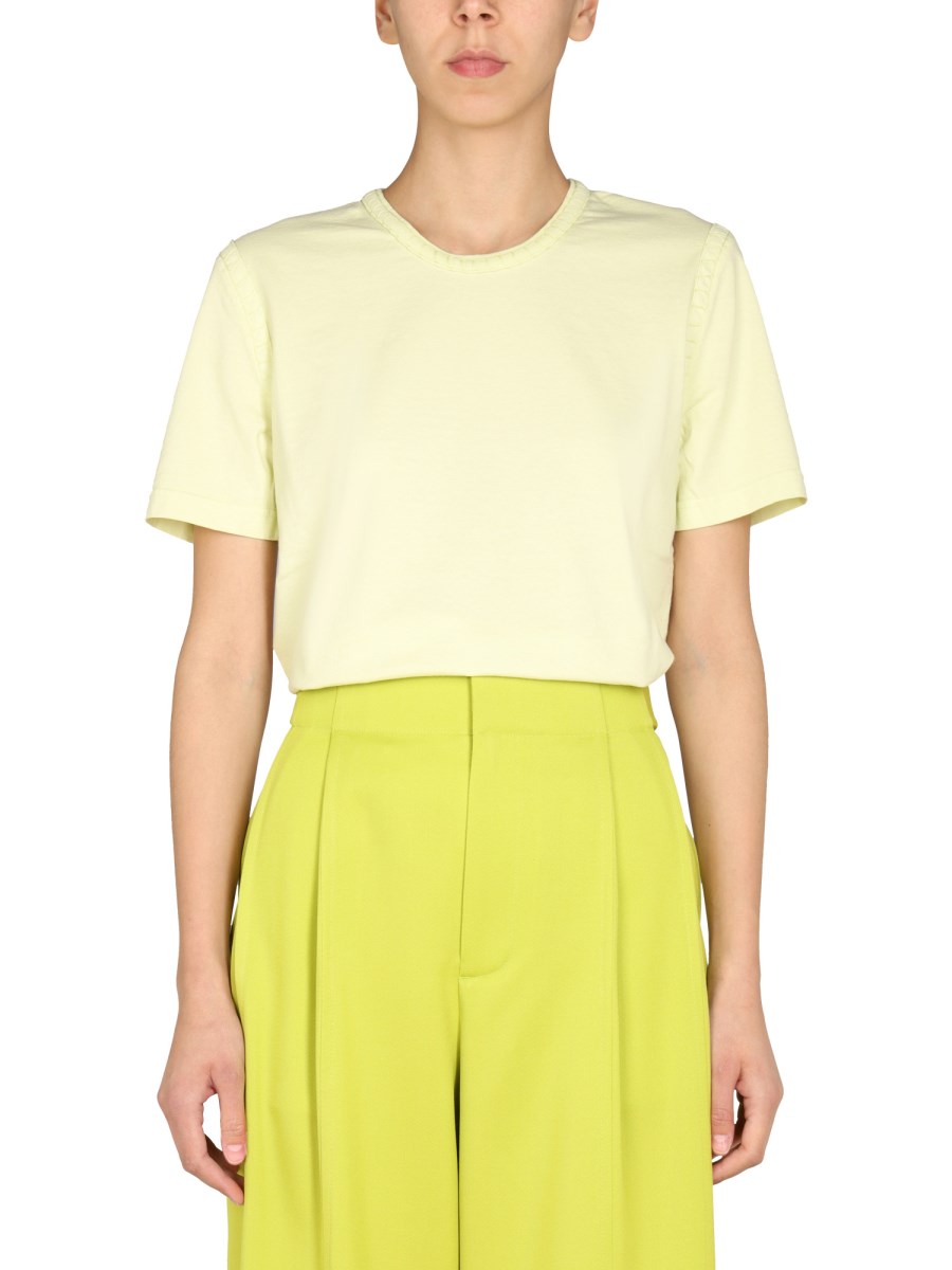 BOTTEGA VENETA - OVERLOCK STITCH COTTON JERSEY T-SHIRT - Eleonora Bonucci