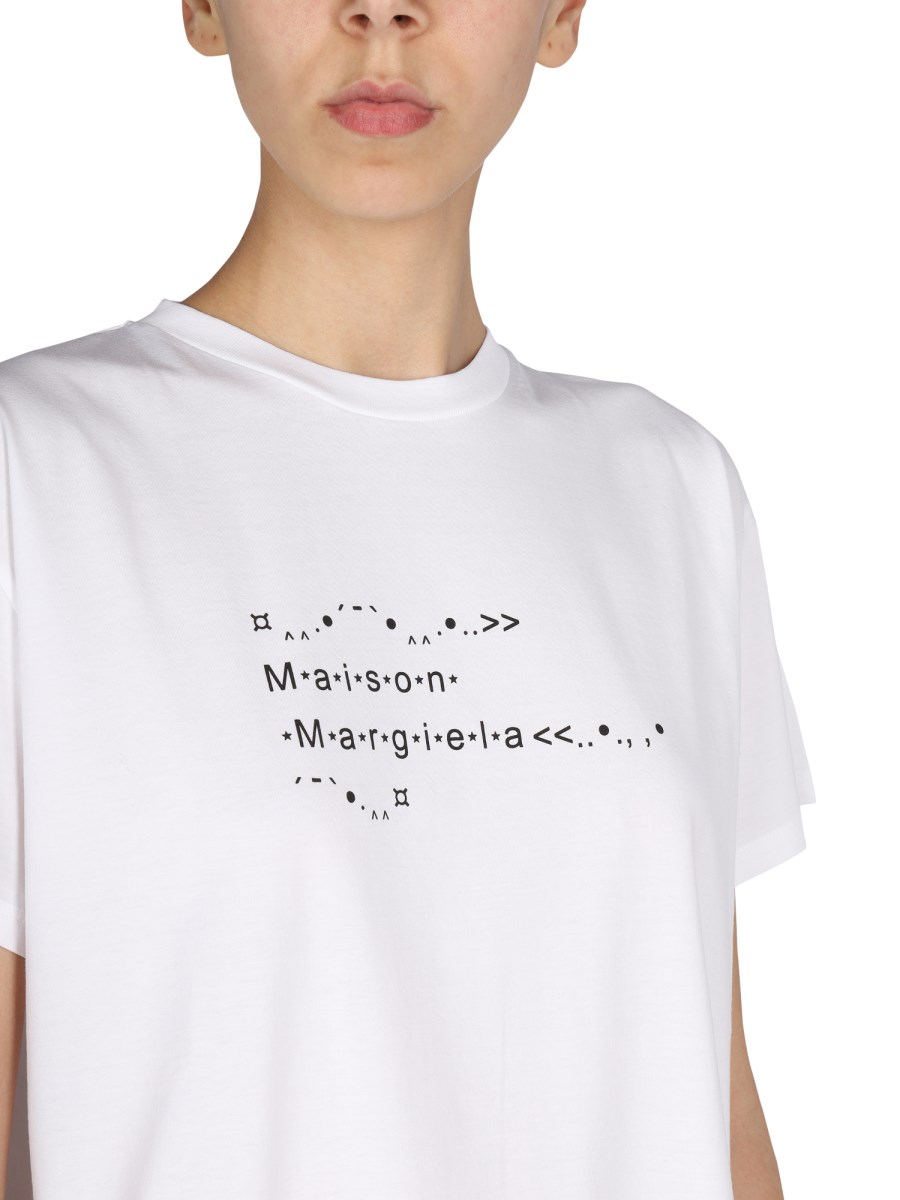 MAISON MARGIELA - COTTON JERSEY "FONT GENERATOR" T-SHIRT - Eleonora Bonucci