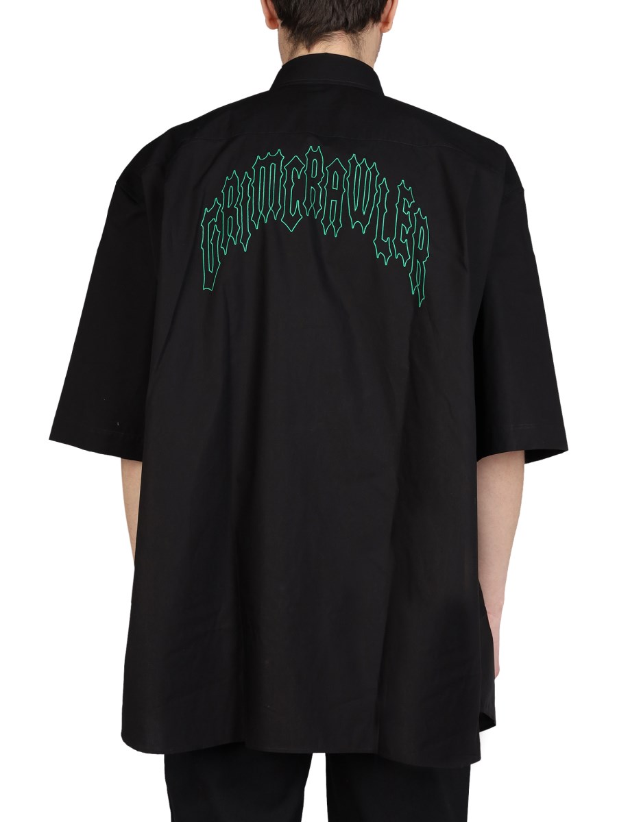 RAF SIMONS - COTTON LOGO EMBROIDERY SHIRT - Eleonora Bonucci