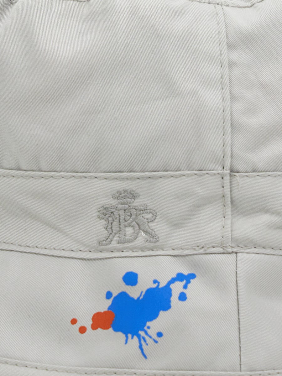 BARACUTA X MR. SLOWBOY - COTTON BUCKET HAT WITH PRINT AND EMBROIDERY ...