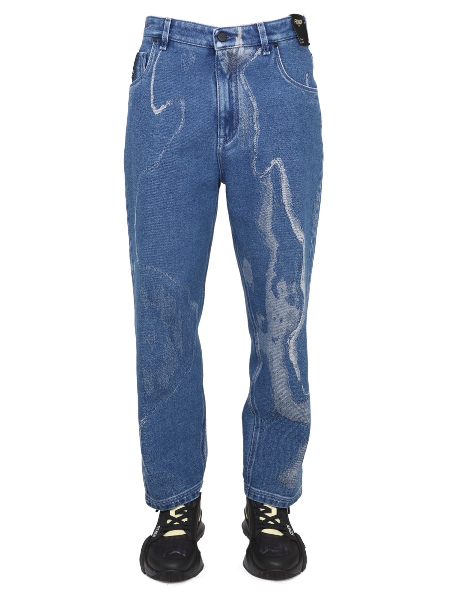FENDI - COTTON "MOONLIGHT" JEANS - Eleonora Bonucci
