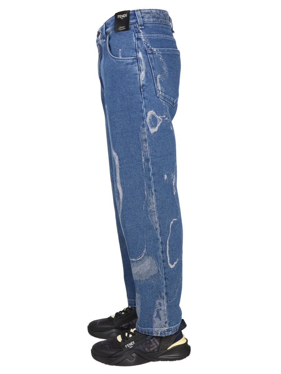 FENDI - COTTON "MOONLIGHT" JEANS - Eleonora Bonucci