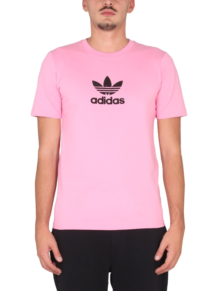ADIDAS ORIGINALS - RHINESTONE LOGO T-SHIRT - Eleonora Bonucci