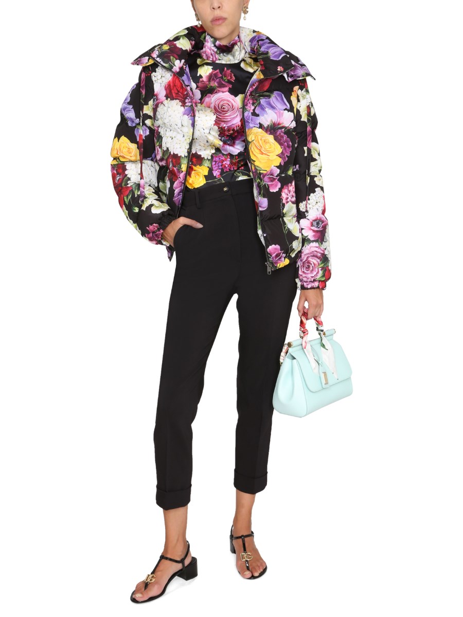 DOLCE & GABBANA - FLORAL PRINT PADDED DOWN JACKET - Eleonora DOLCE & GABBANA - FLORAL PRINT PADDED DOWN JACKET - Eleonora