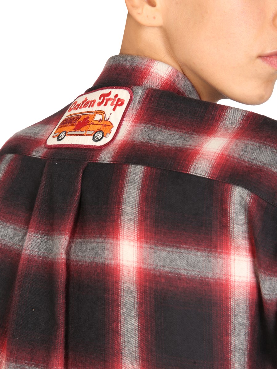 DSQUARED - CHECK PRINT COTTON FLANNEL "EASY DEAN" SHIRT - Eleonora Bonucci