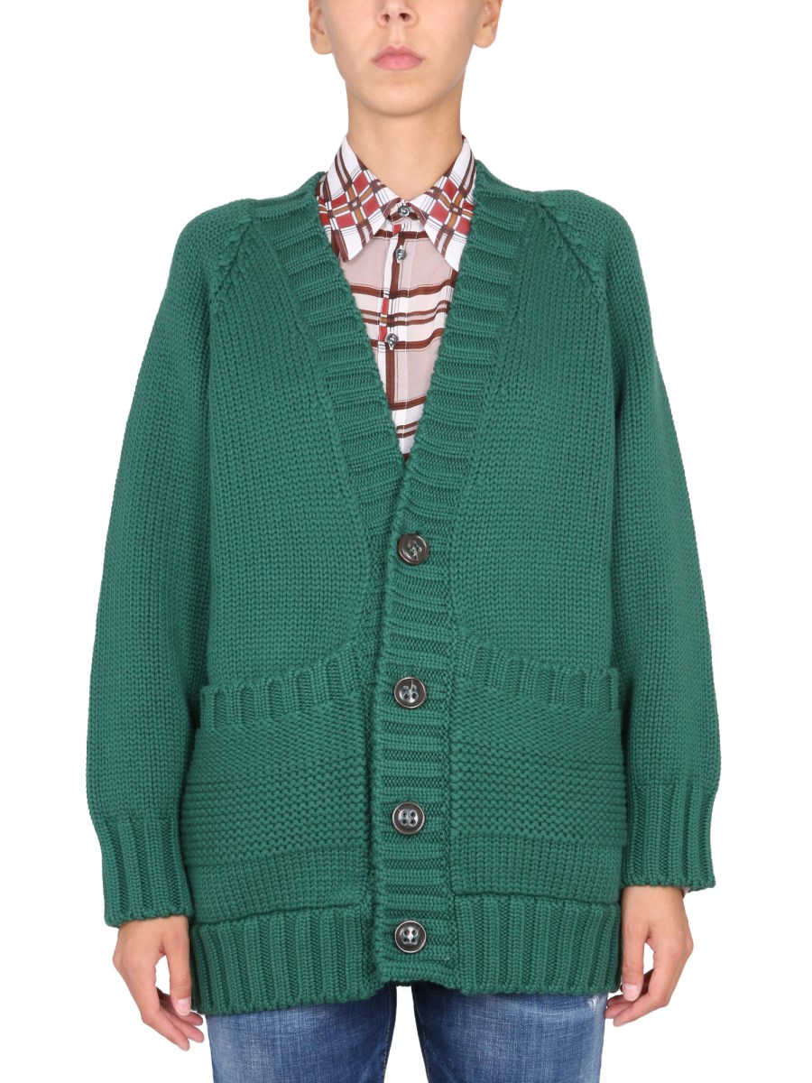 DSQUARED - VIRGIN WOOL CARDIGAN - Eleonora Bonucci