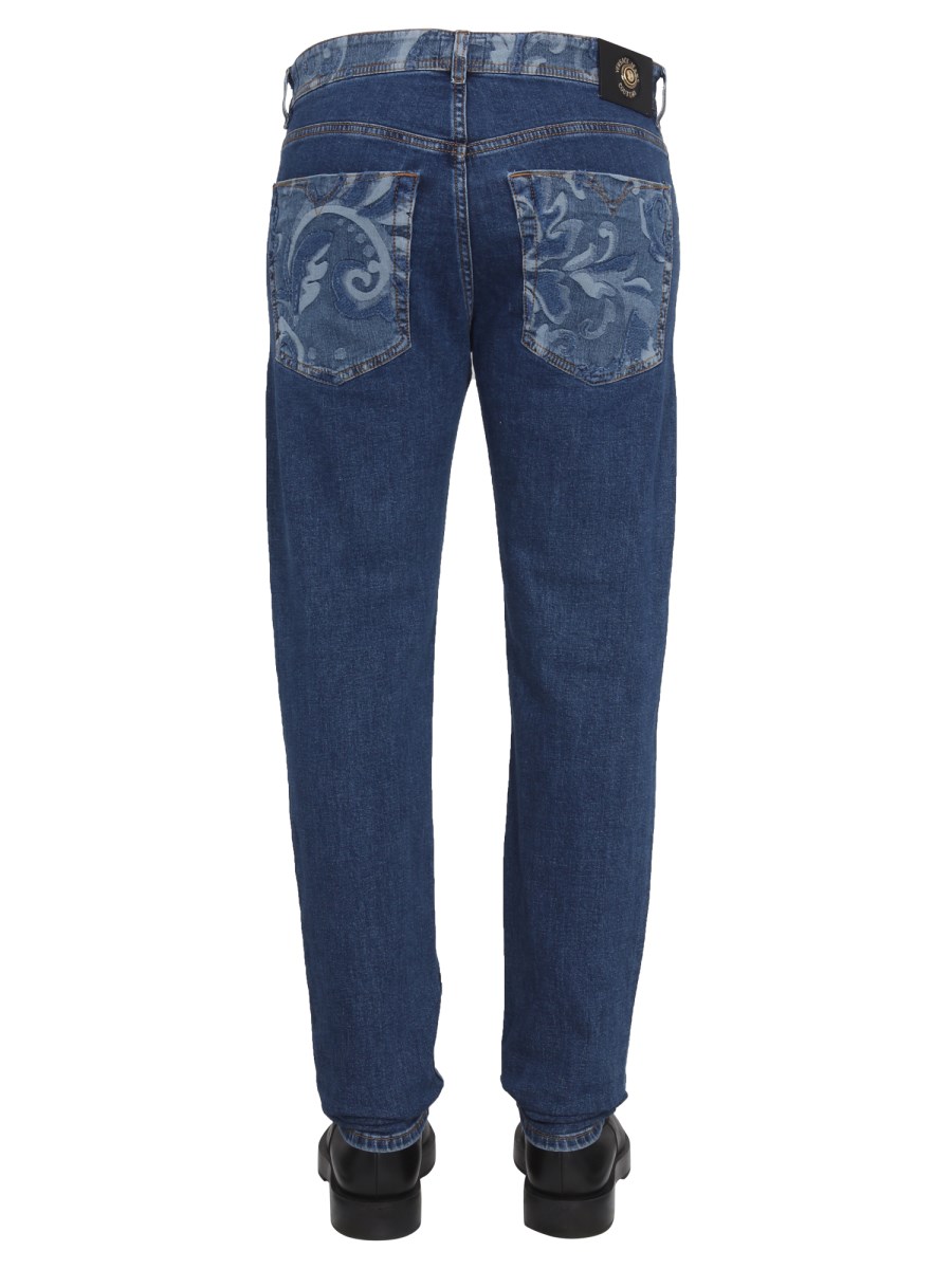 VERSACE JEANS COUTURE - AUSTIN SLOUCHY COTTON DENIM JEANS - Eleonora ...