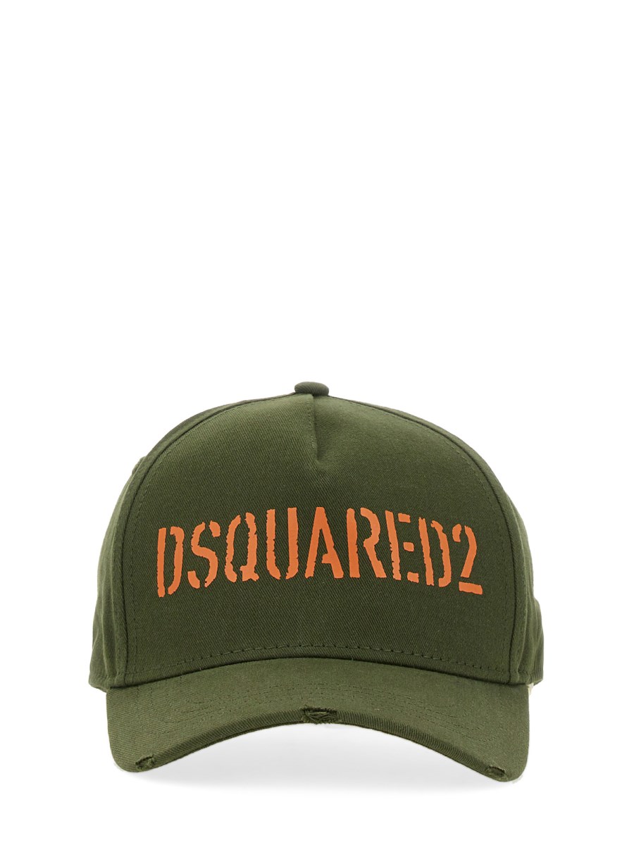 DSQUARED - COTTON BASEBALL CAP WITH LOGO - Eleonora Bonucci