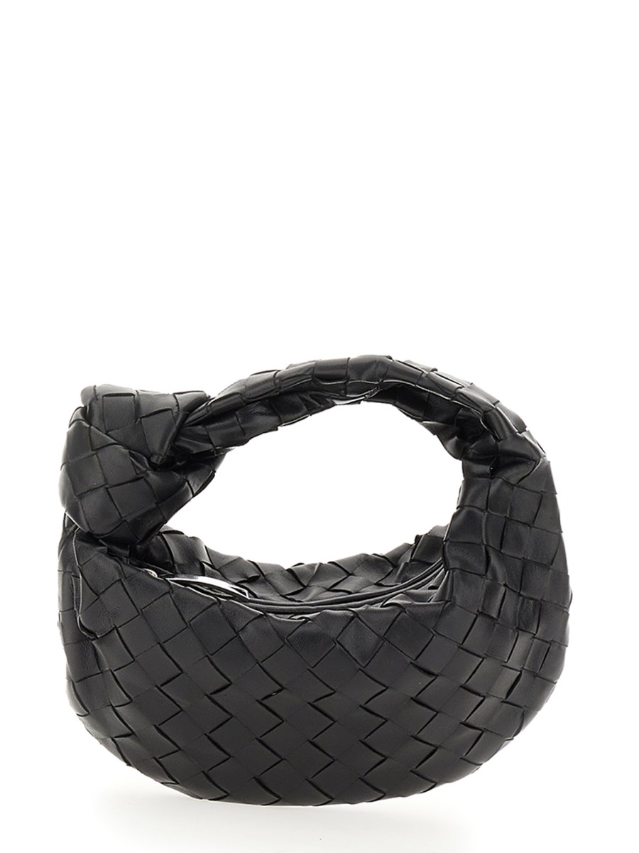 BOTTEGA VENETA - MINI JODIE LEATHER BAG WITH WOVEN PATTERN - Eleonora ...