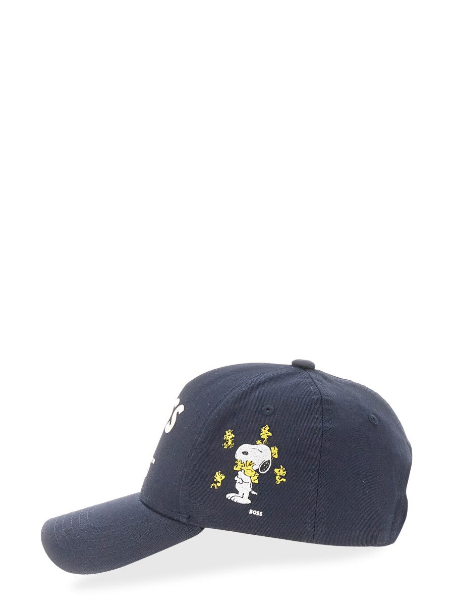BOSS X PEANUTS - COTTON BASEBALL CAP WITH LOGO - Eleonora Bonucci