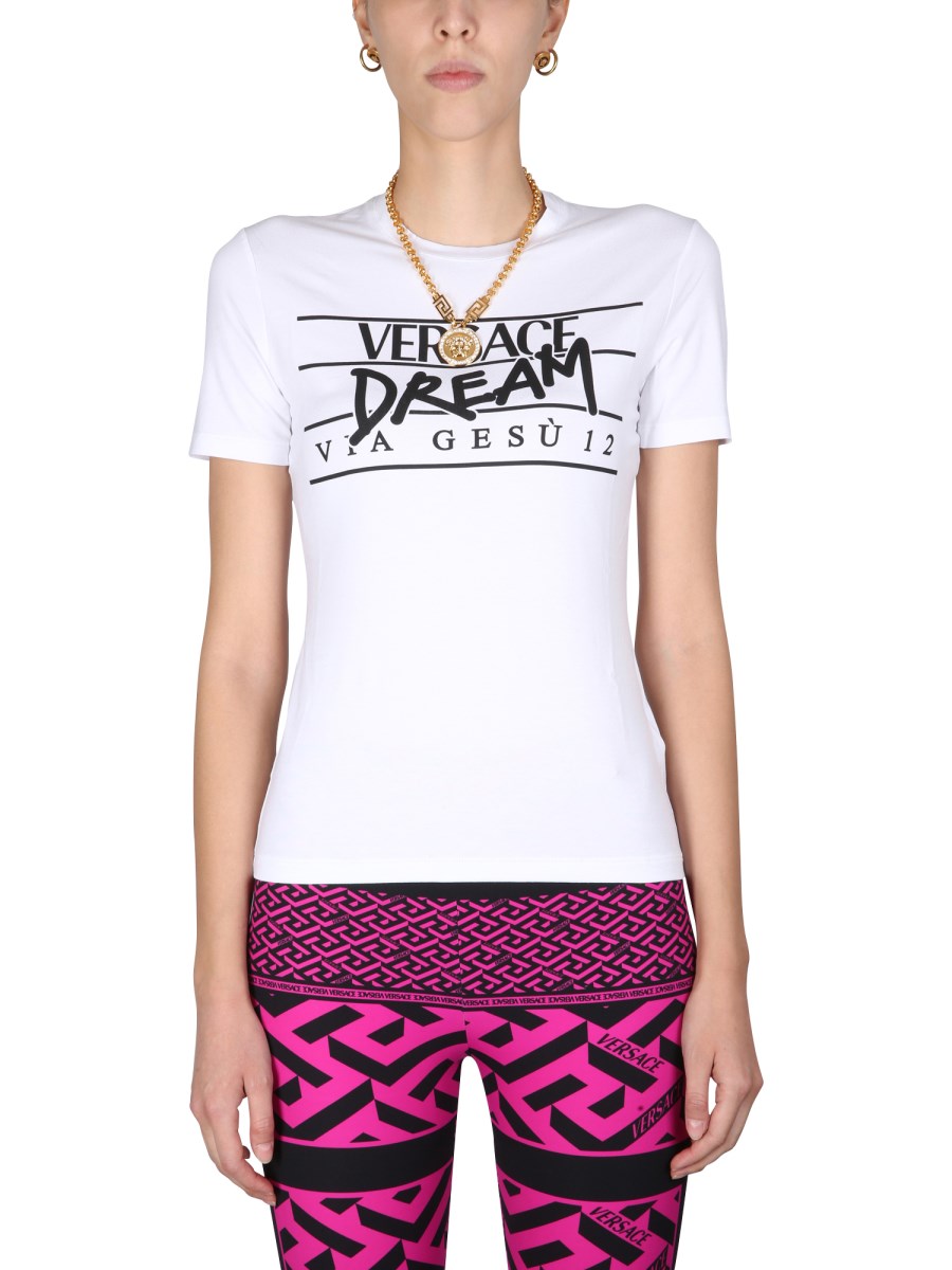 VERSACE - T-SHIRT WITH PRINT - Eleonora Bonucci