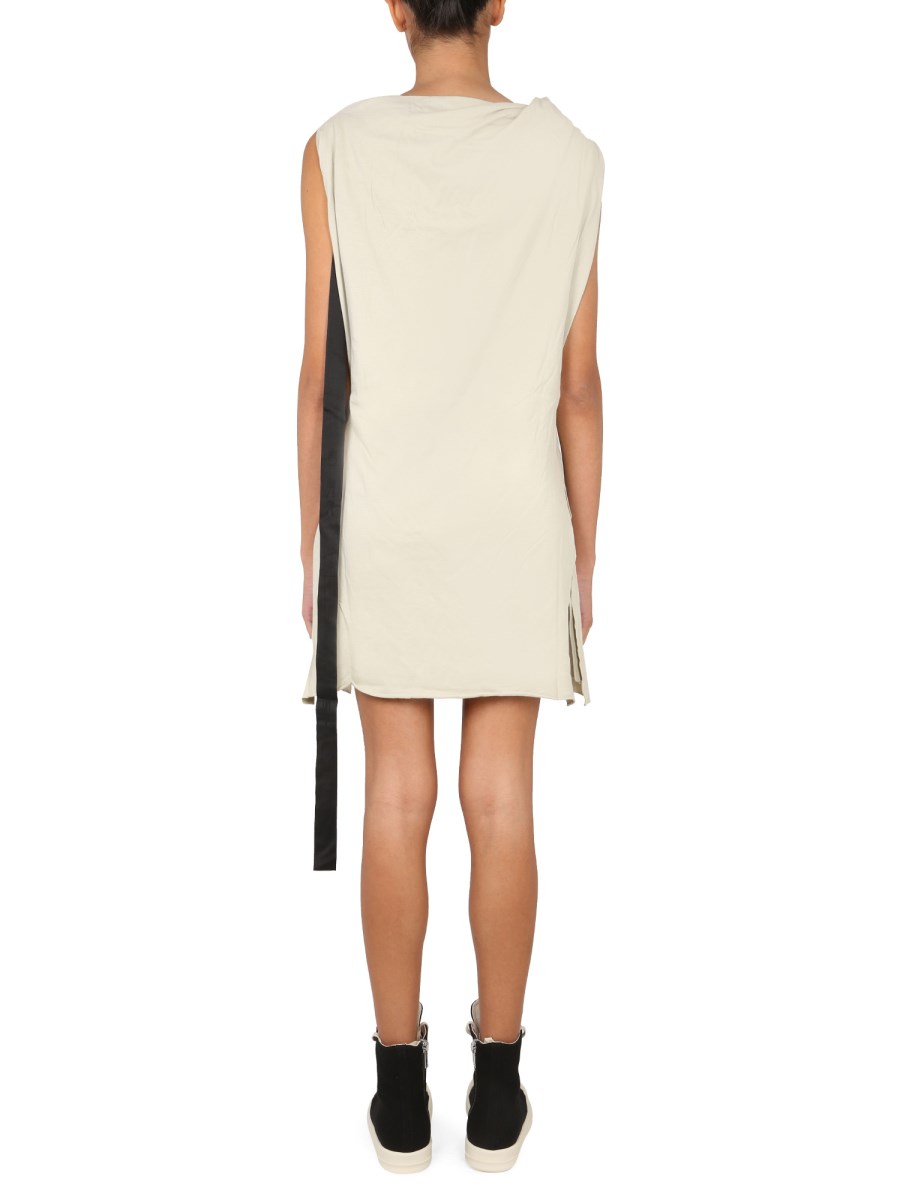 RICK OWENS DRKSHDW - COTTON MINI TOGA DRESS - Eleonora Bonucci