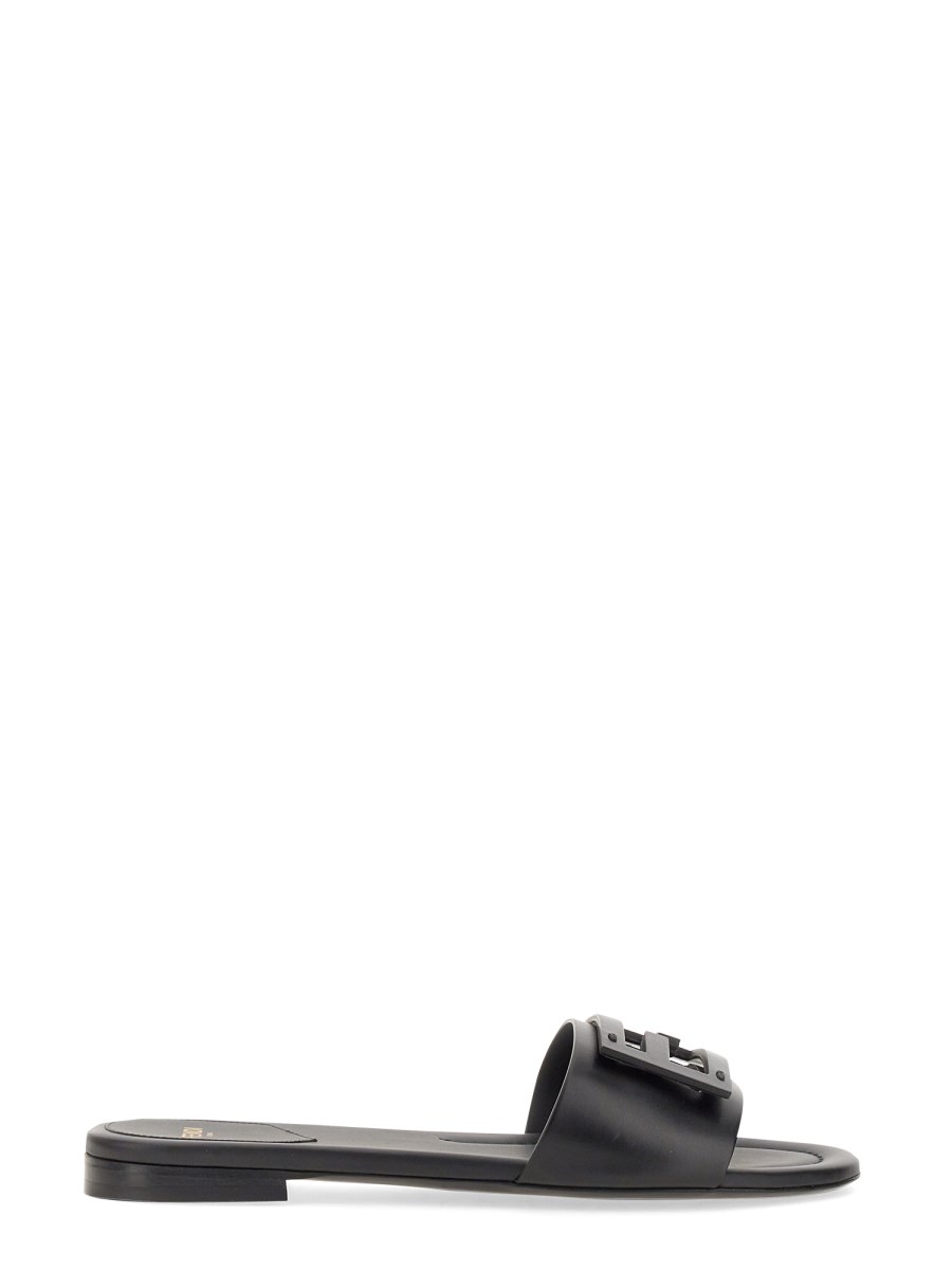 FENDI - SIGNATURE LEATHER SLIDE - Eleonora Bonucci
