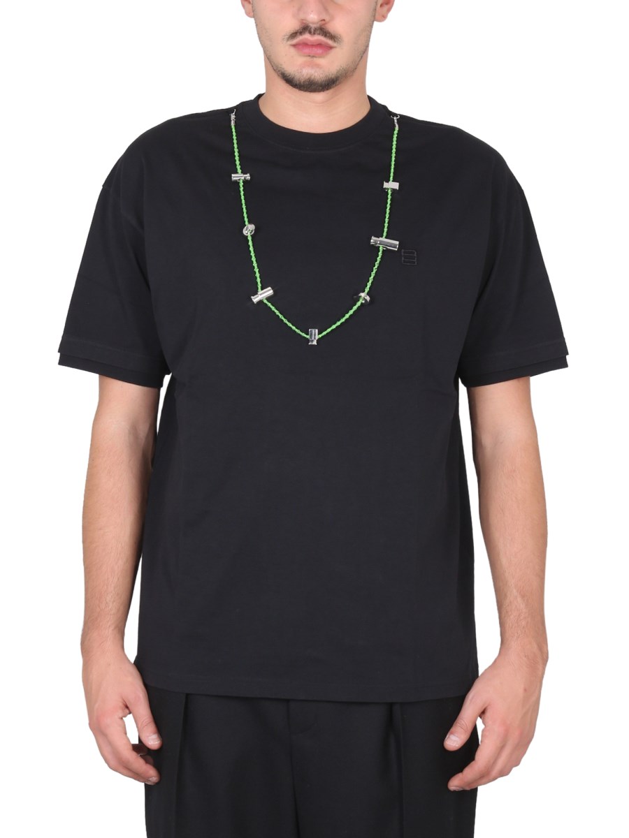 AMBUSH - COTTON JERSEY T-SHIRT WITH STOPPER - Eleonora Bonucci