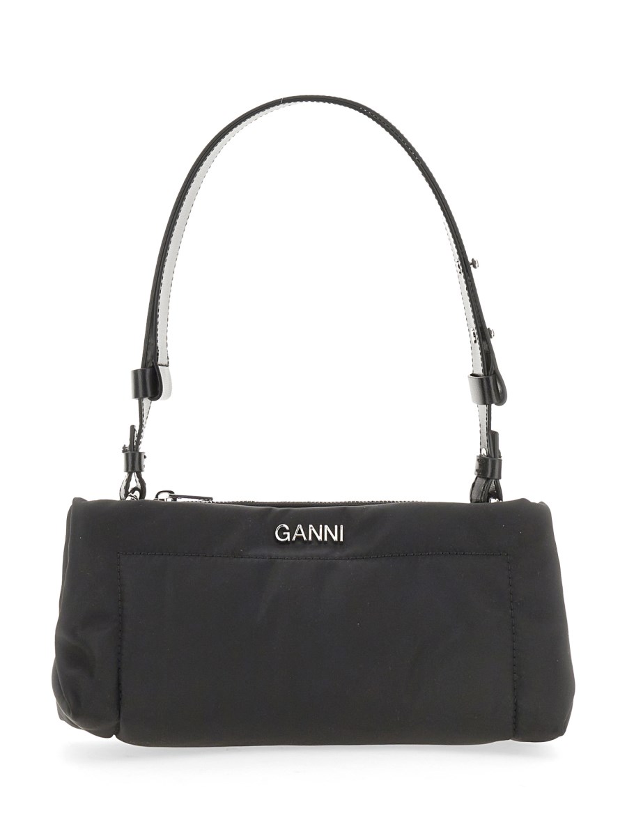 GANNI - NYLON PILLOW BAGUETTE BAG - Eleonora Bonucci