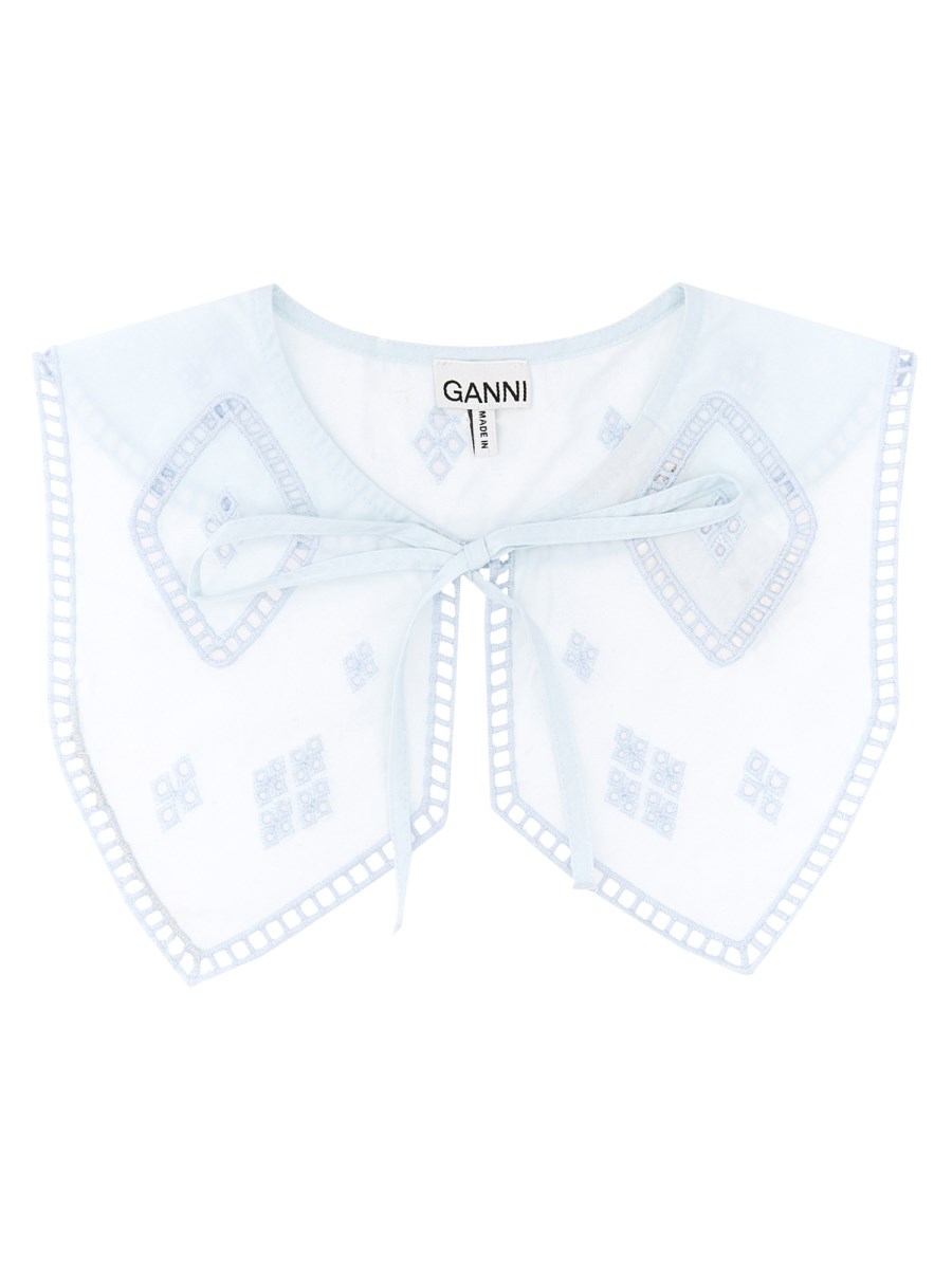 GANNI - ORGANIC COTTON SANGALLO COLLAR - Eleonora Bonucci