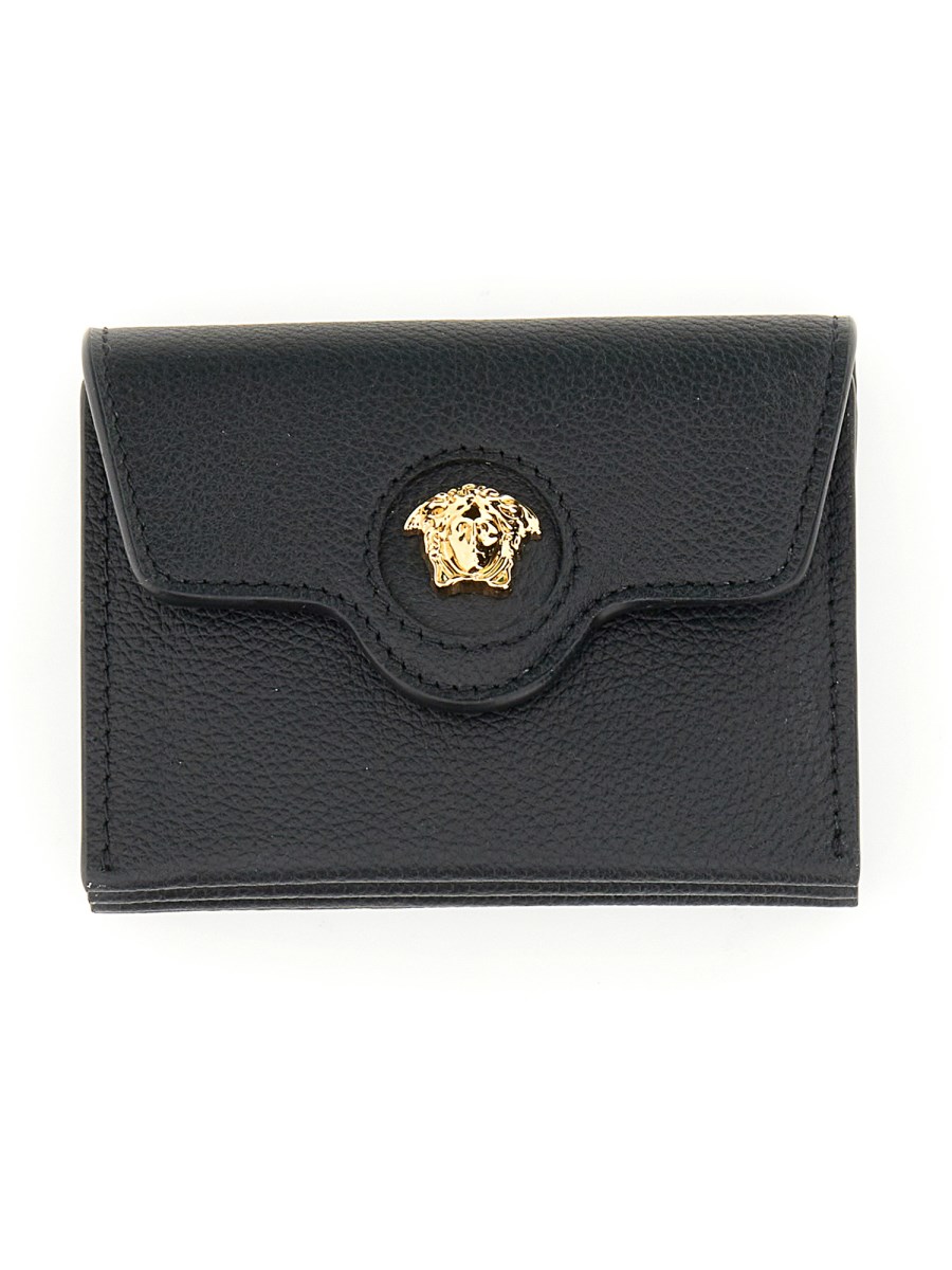 VERSACE - LA MEDUSA HAMMERED LEATHER CARD HOLDER - Eleonora Bonucci