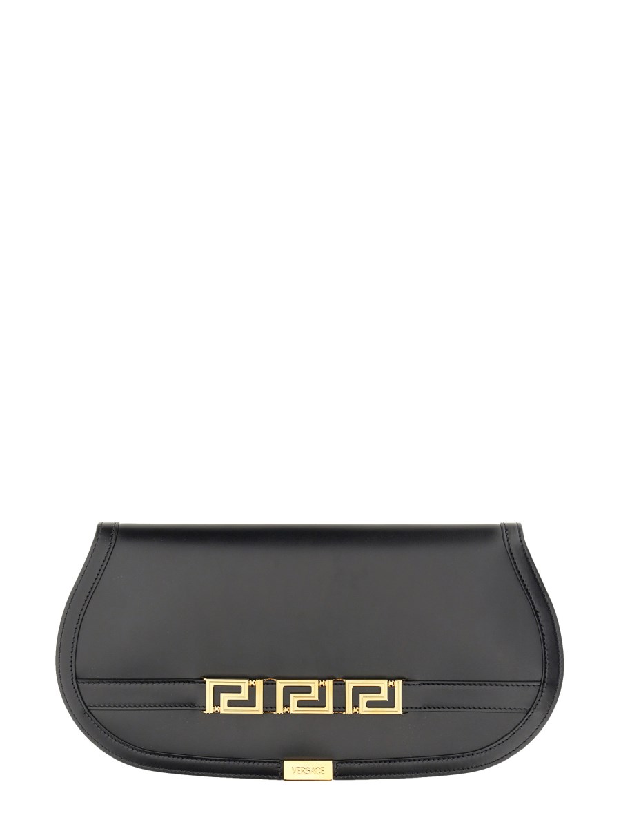 VERSACE - GREEK "GODDESS" LEATHER CLUTCH BAG - Eleonora Bonucci