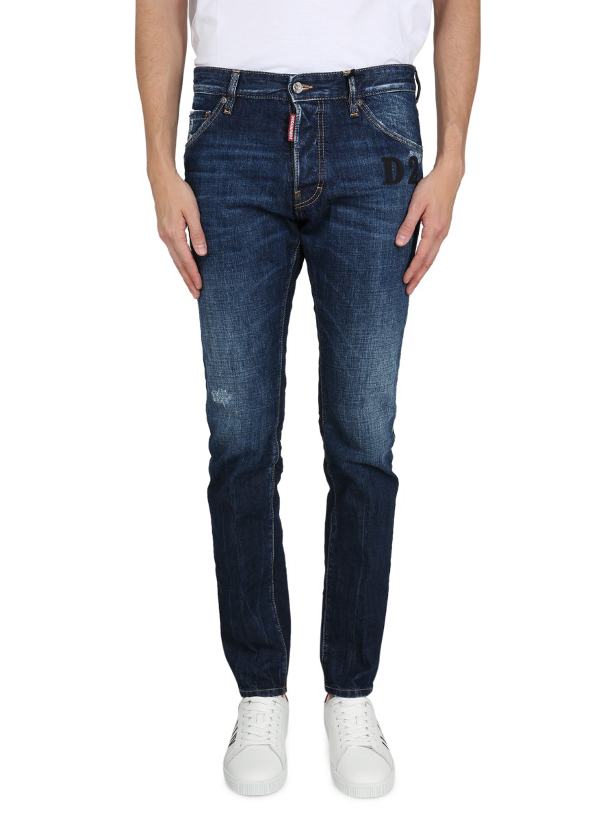 DSQUARED - COOL GUY COTTON DENIM JEANS - Eleonora Bonucci