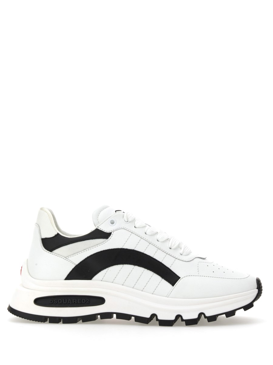DSQUARED - RUN DS2 LEATHER SNEAKER - Eleonora Bonucci