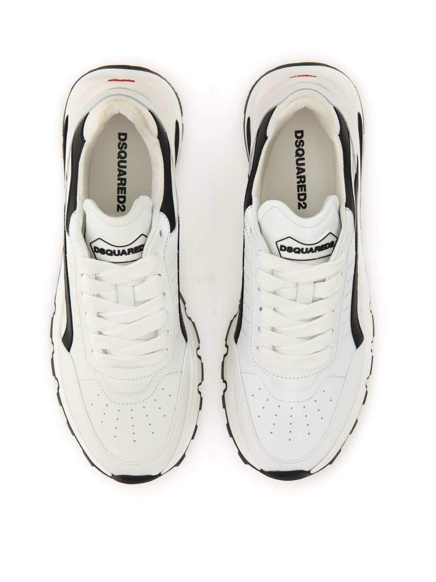 DSQUARED - RUN DS2 LEATHER SNEAKER - Eleonora Bonucci