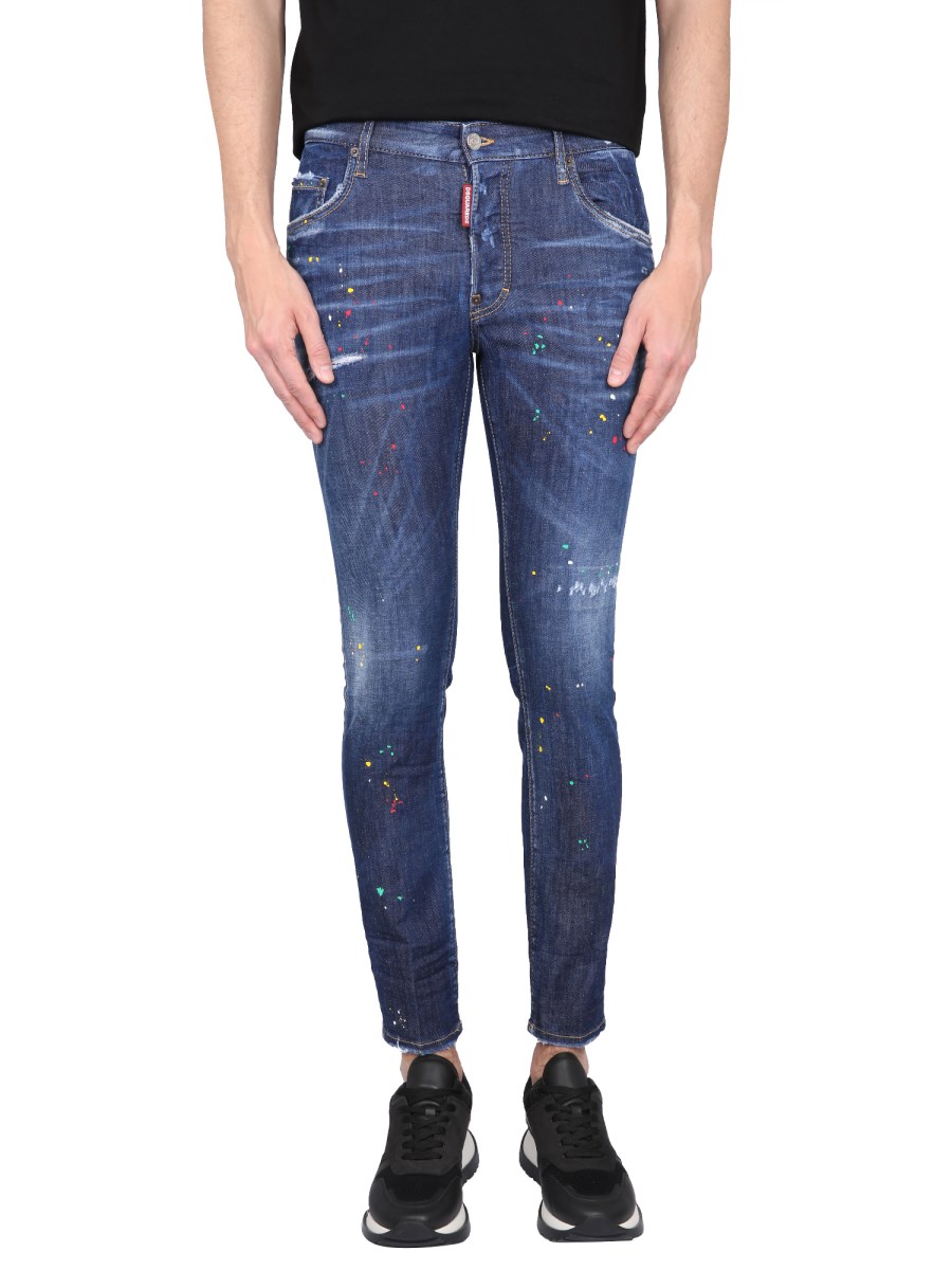DSQUARED - JEANS SUPER TWINKY IN DENIM DI COTONE - Eleonora Bonucci
