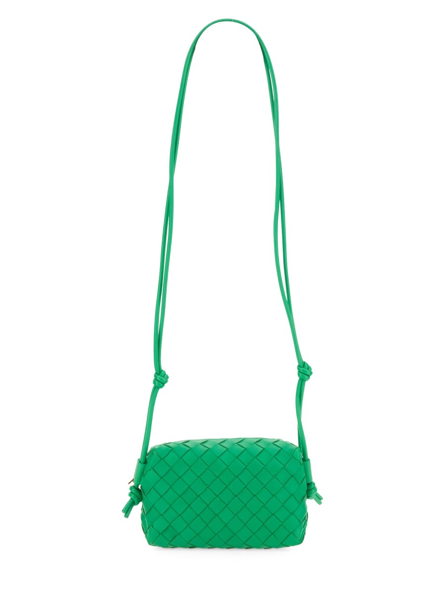 BOTTEGA VENETA - MINI LEATHER BAG WITH WOVEN PATTERN - Eleonora Bonucci
