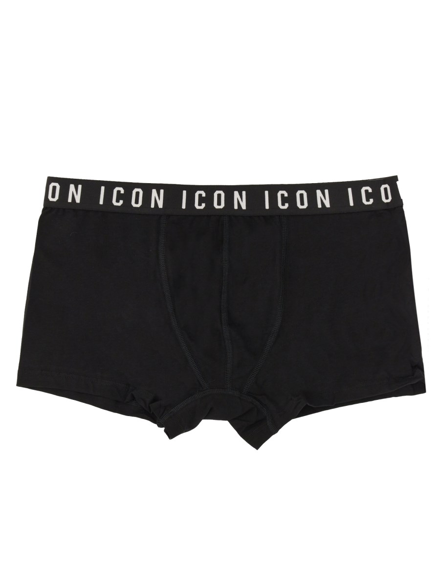 DSQUARED - ICON COTTON BOXER SHORTS - Eleonora Bonucci
