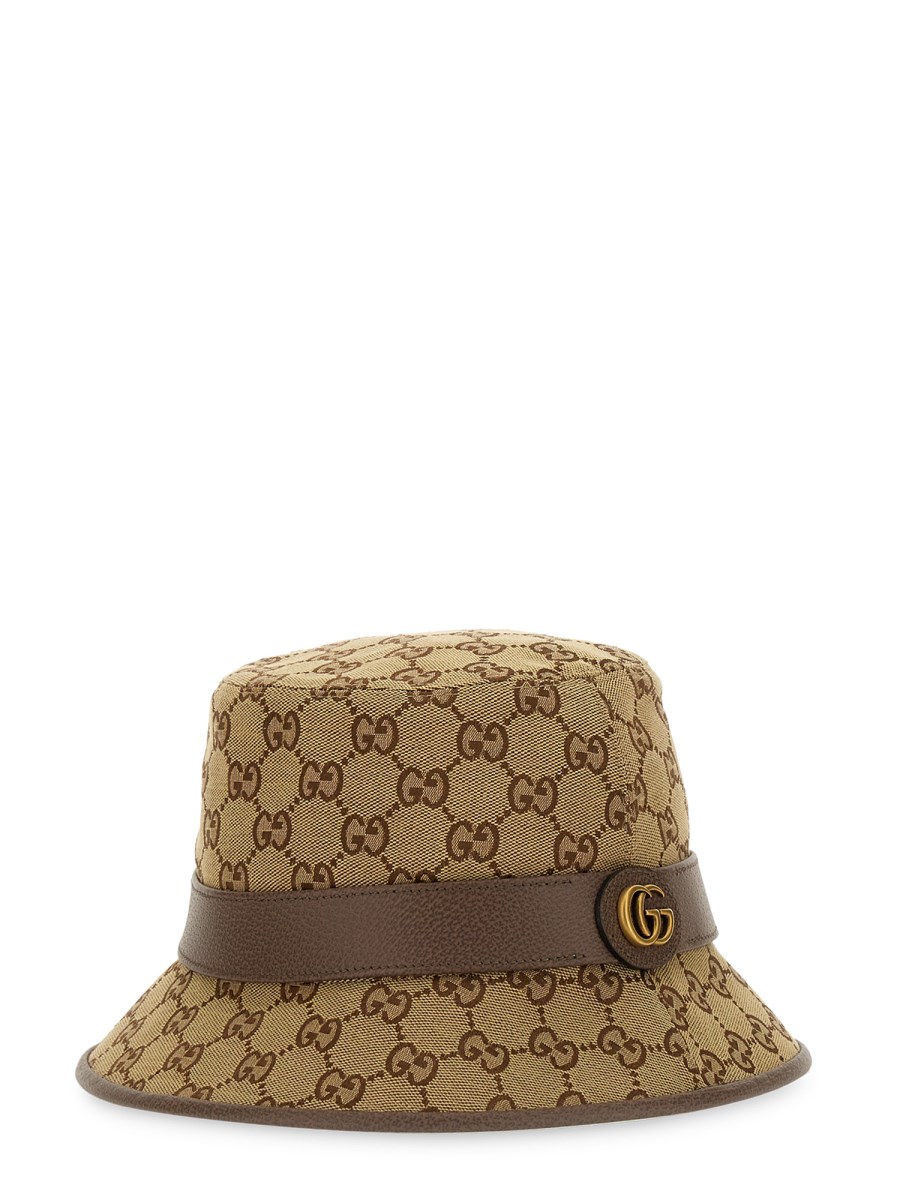 GUCCI - MONOGRAMMED FABRIC FEDORA HAT - Eleonora Bonucci