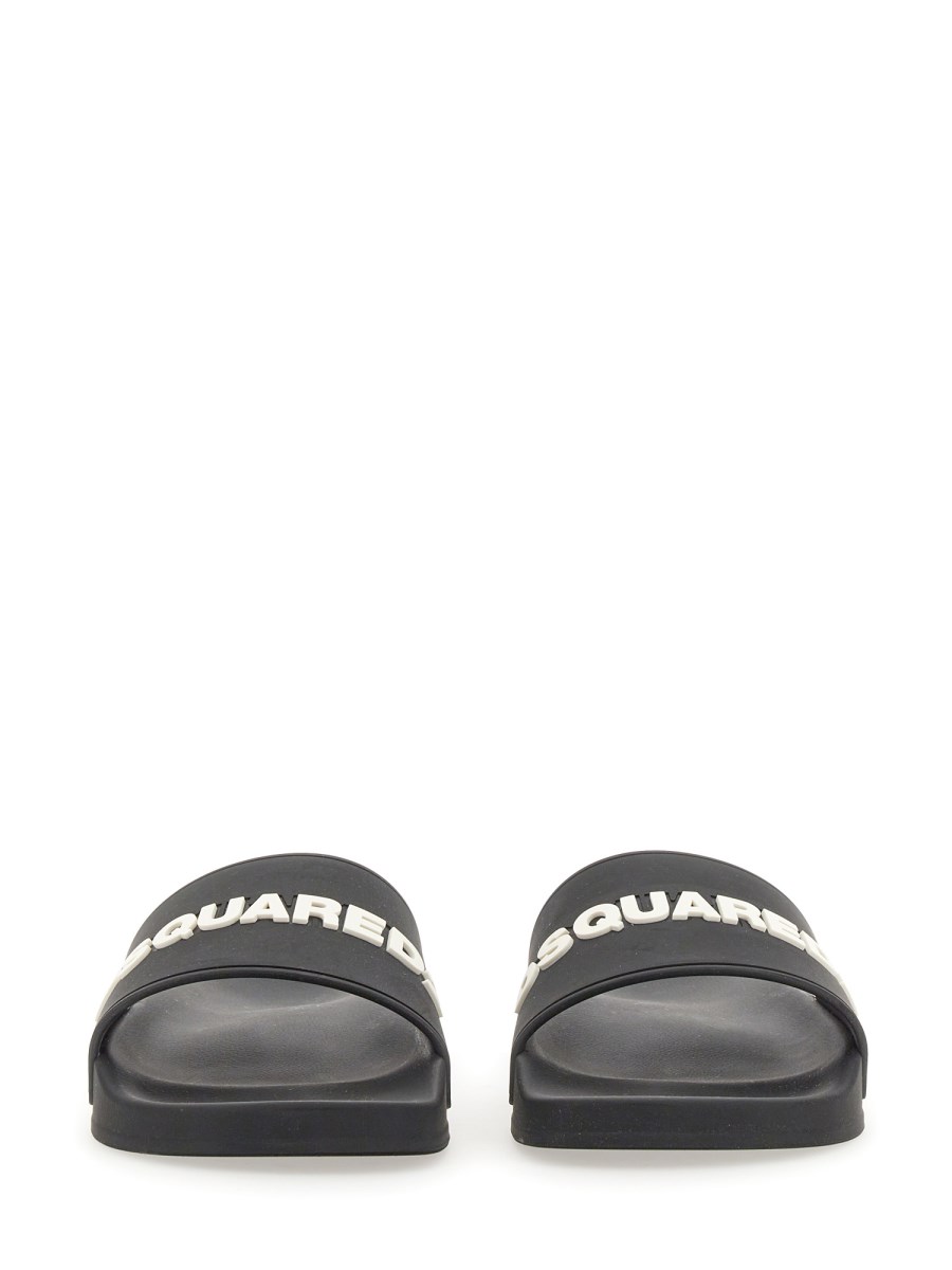 DSQUARED - RUBBER SLIDE SANDAL - Eleonora Bonucci