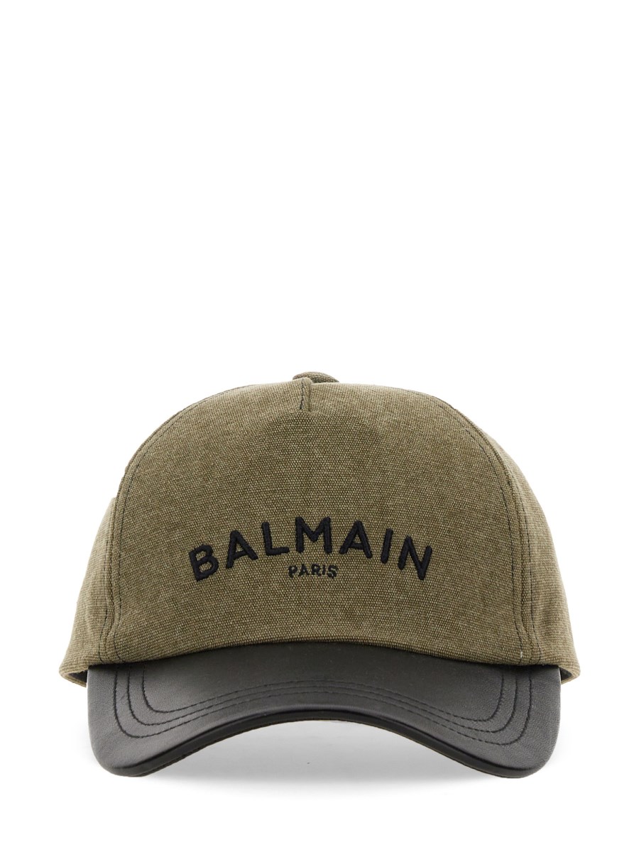 BALMAIN - COTTON BASEBALL CAP WITH LOGO - Eleonora Bonucci