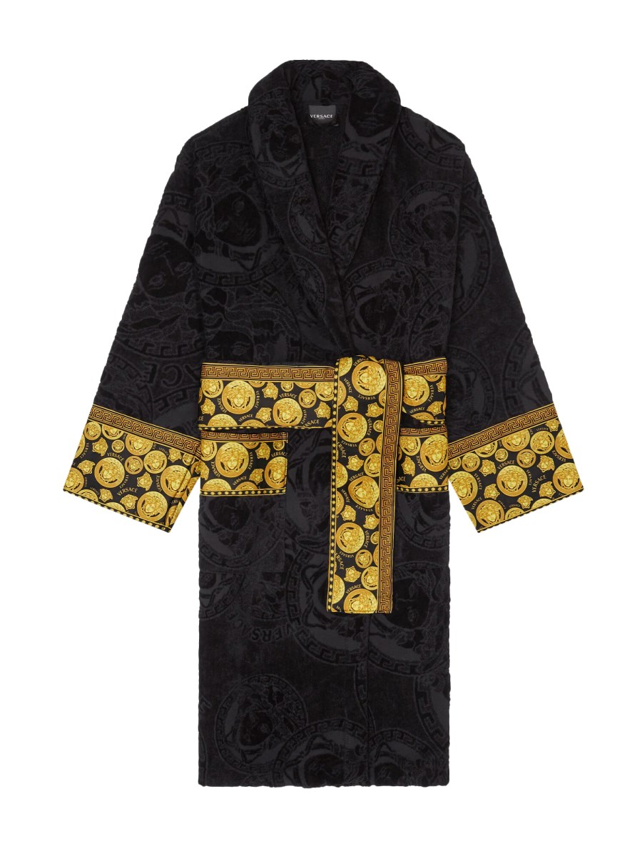VERSACE - COTTON BATHROBE WITH PRINT I ♡ BAROQUE - Eleonora Bonucci