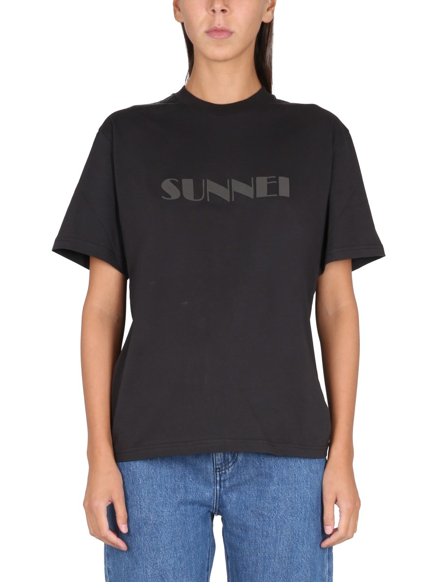 SUNNEI - T-SHIRT WITH LOGO - Eleonora Bonucci