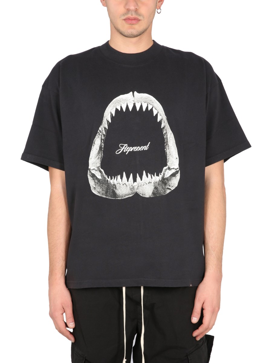 REPRESENT - COTTON SHARK JAWS T-SHIRT - Eleonora Bonucci