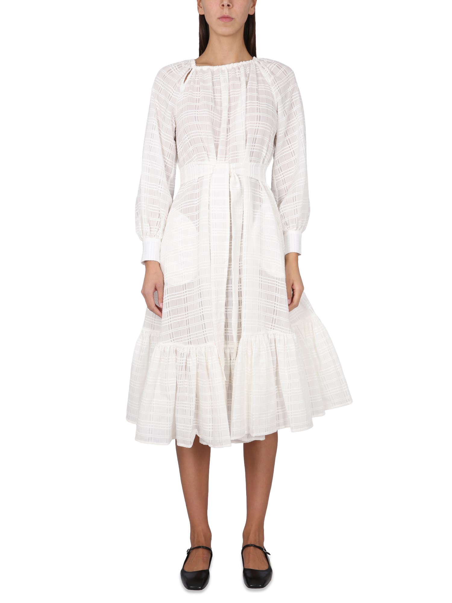 Kiton Midi Dress In White | ModeSens