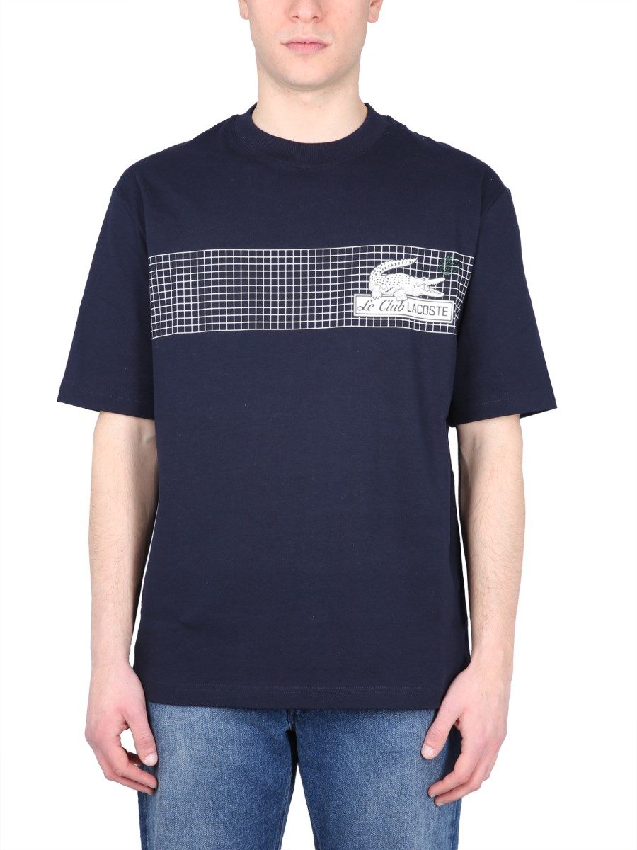 LACOSTE - LE CLUB COTTON JERSEY T-SHIRT - Eleonora Bonucci