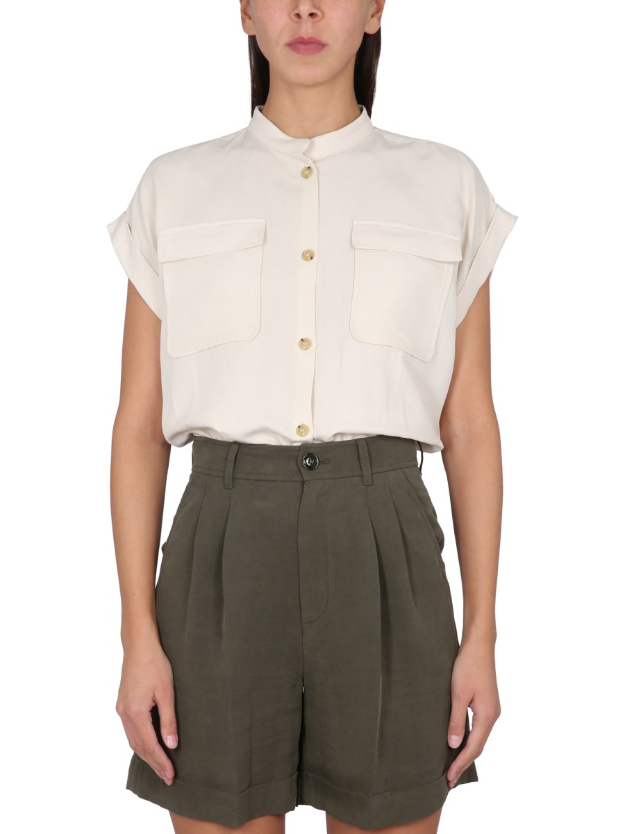 WOOLRICH - VISCOSE SHIRT WITH POCKETS - Eleonora Bonucci