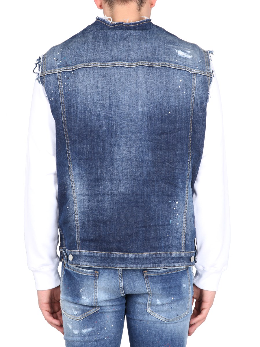 DSQUARED - VEST WITH POCKETS - Eleonora Bonucci