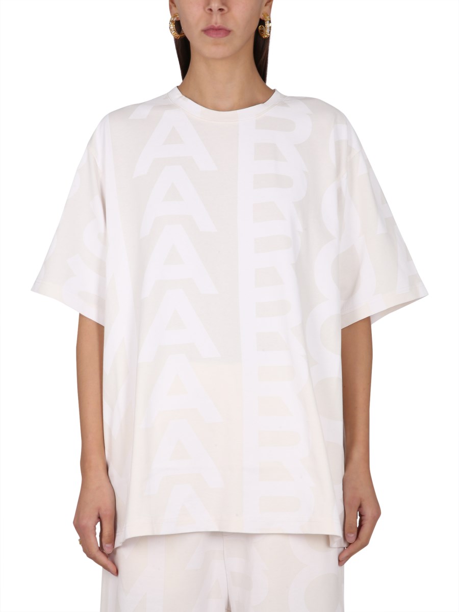 MARC JACOBS - COTTON JERSEY MONOGRAM T-SHIRT - Eleonora Bonucci