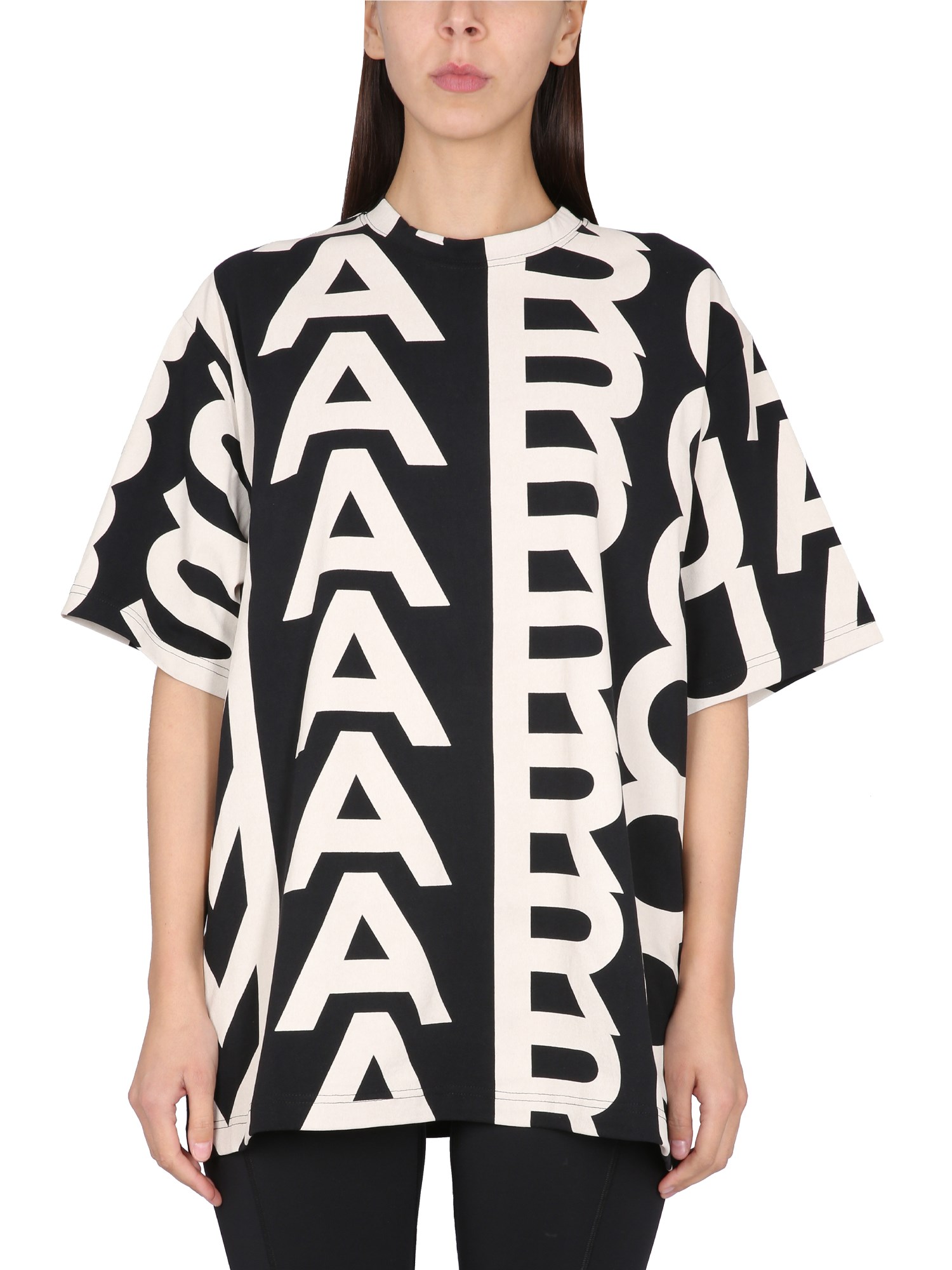 Marc Jacobs The Monogram Oversize T-shirt In Black | ModeSens